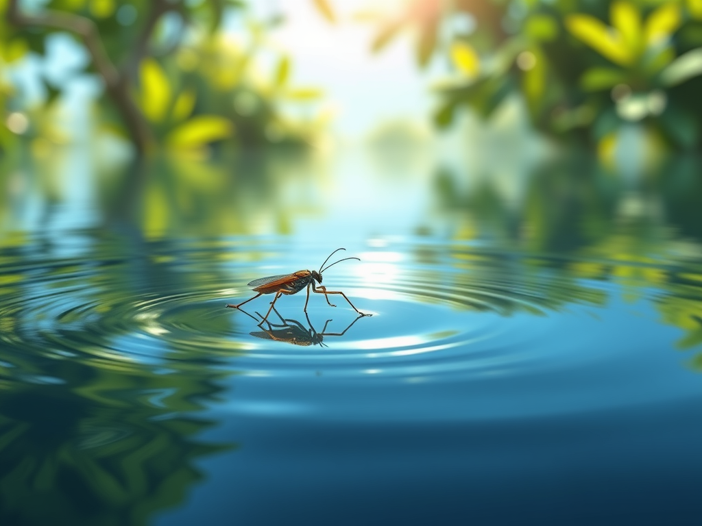 Insect Waders on Water (haiku) – From Bath to Cork with baby Grace